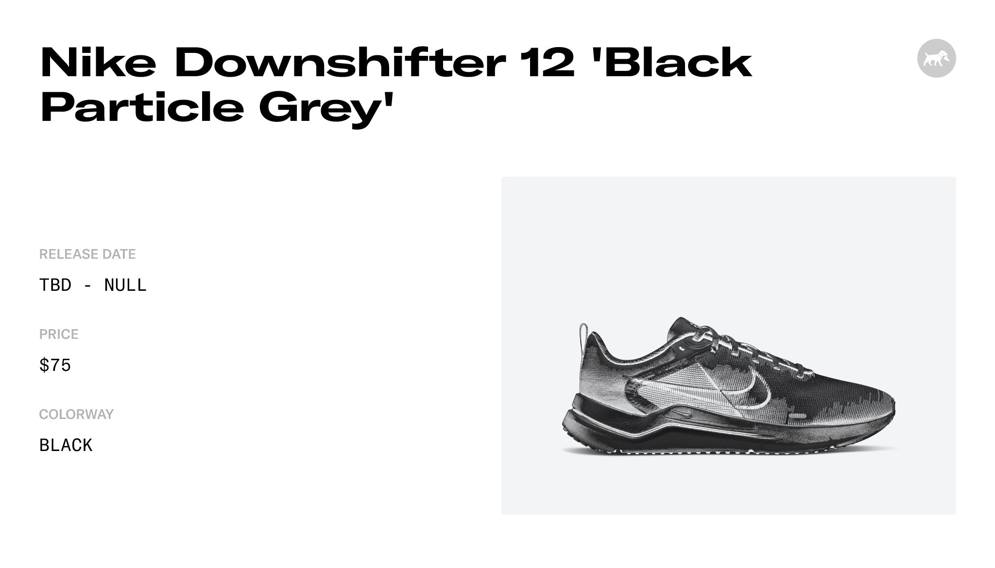 Nike Downshifter 12 'Black Particle Grey' - DD9293-002 Release Info