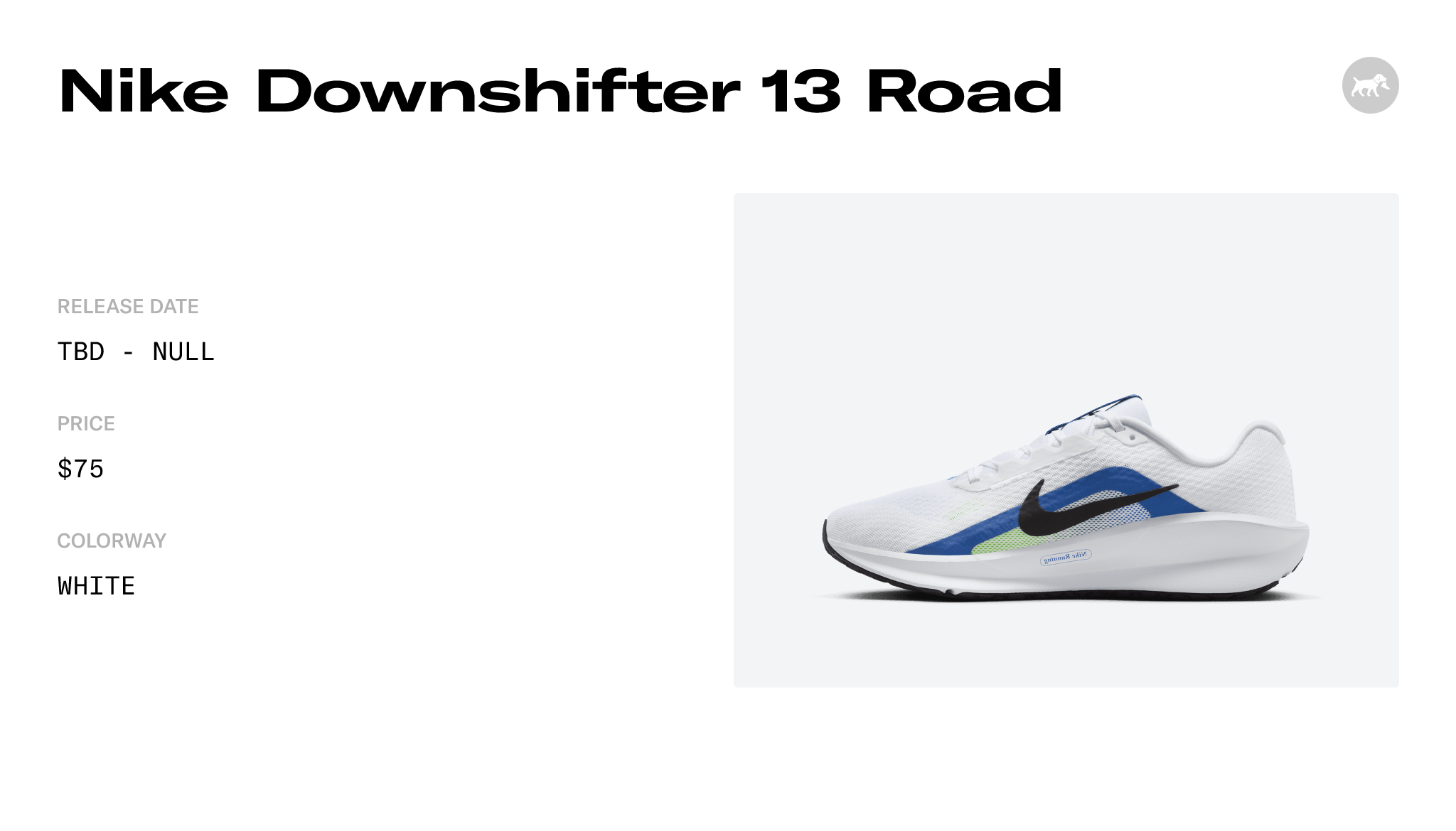 Nike Downshifter 13 Road - FD6454-103 Release Info