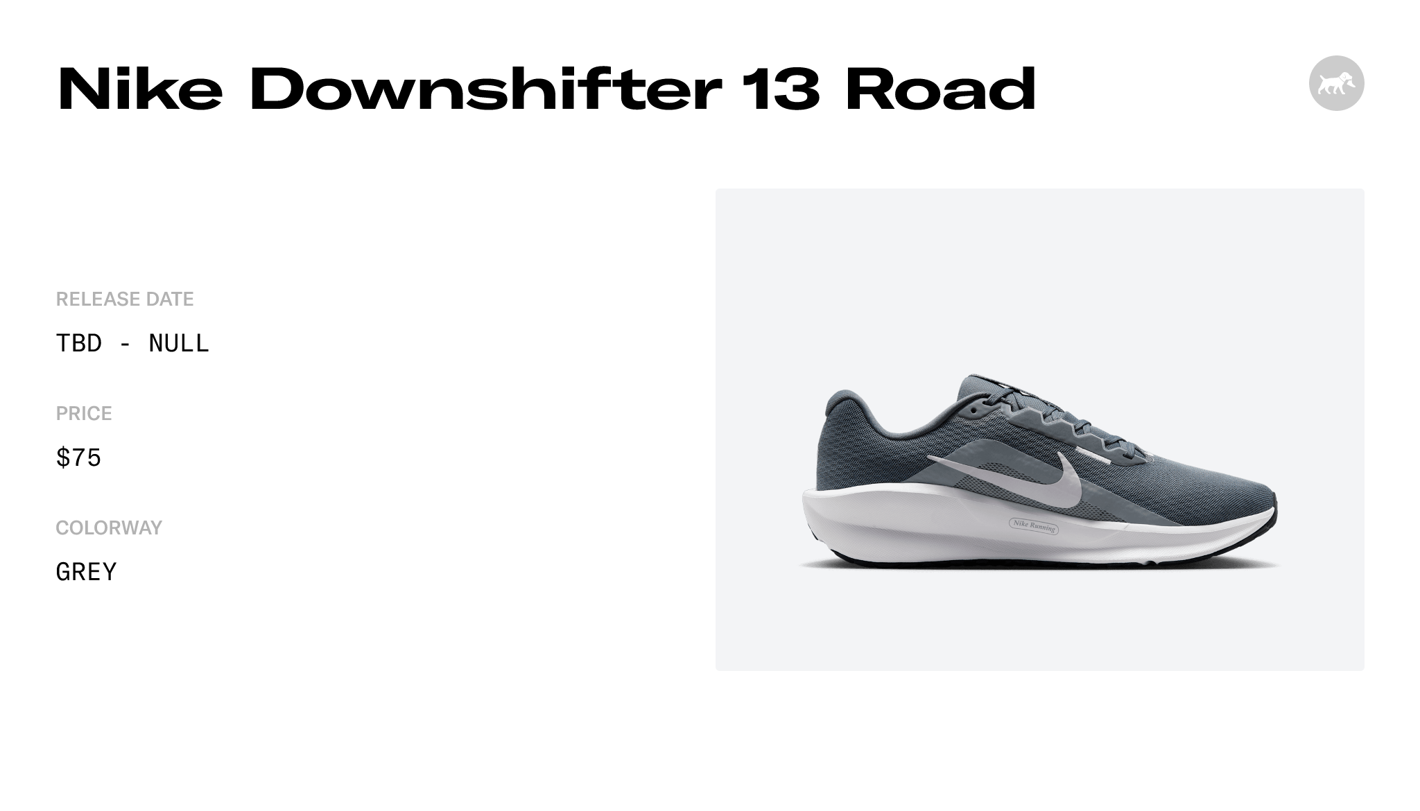 Nike Downshifter 13 Road - FD6454-010 Release Info