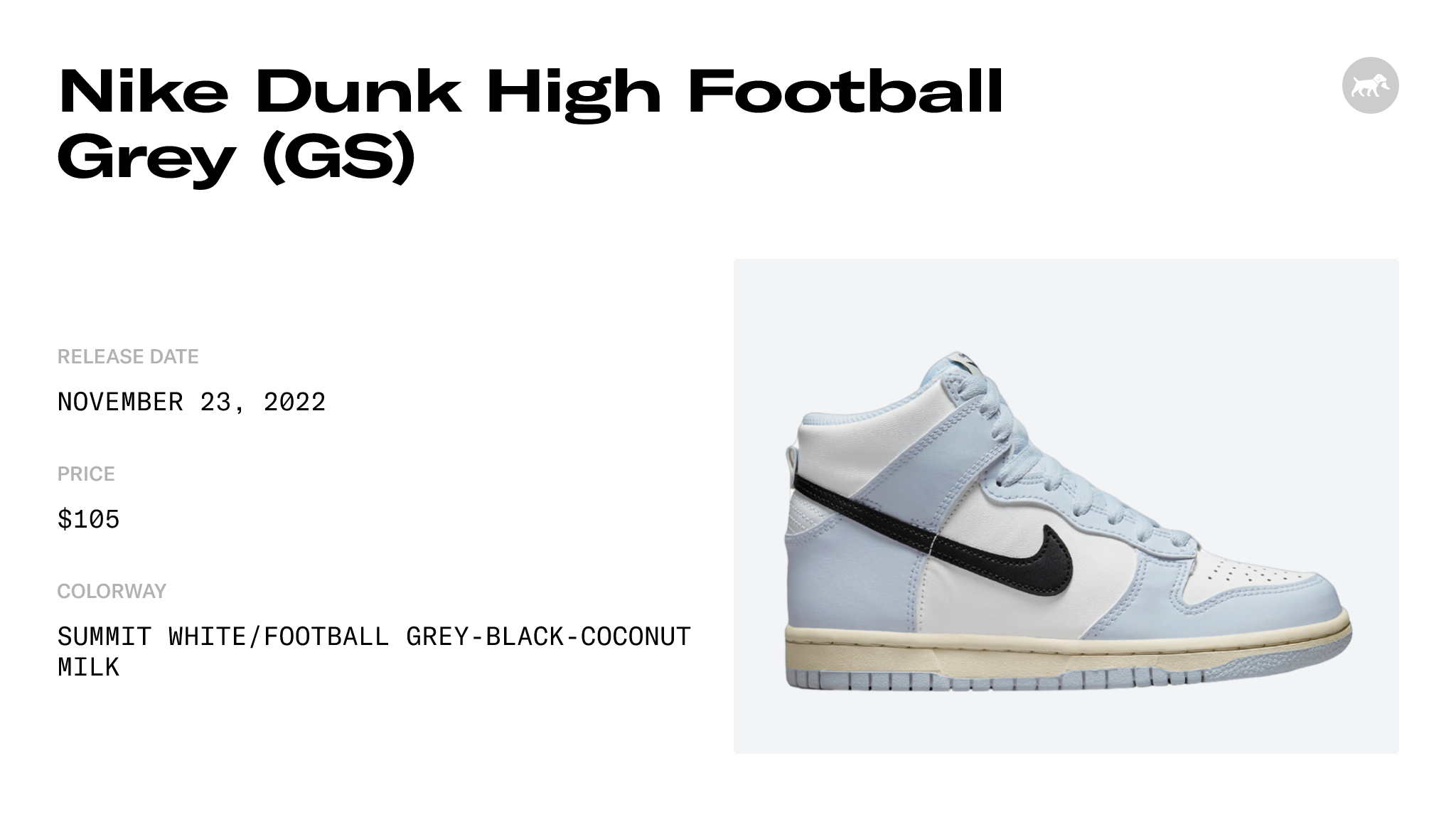 Nike Dunk High Football Grey (GS) - DB2179-110 Raffles & Where to Buy