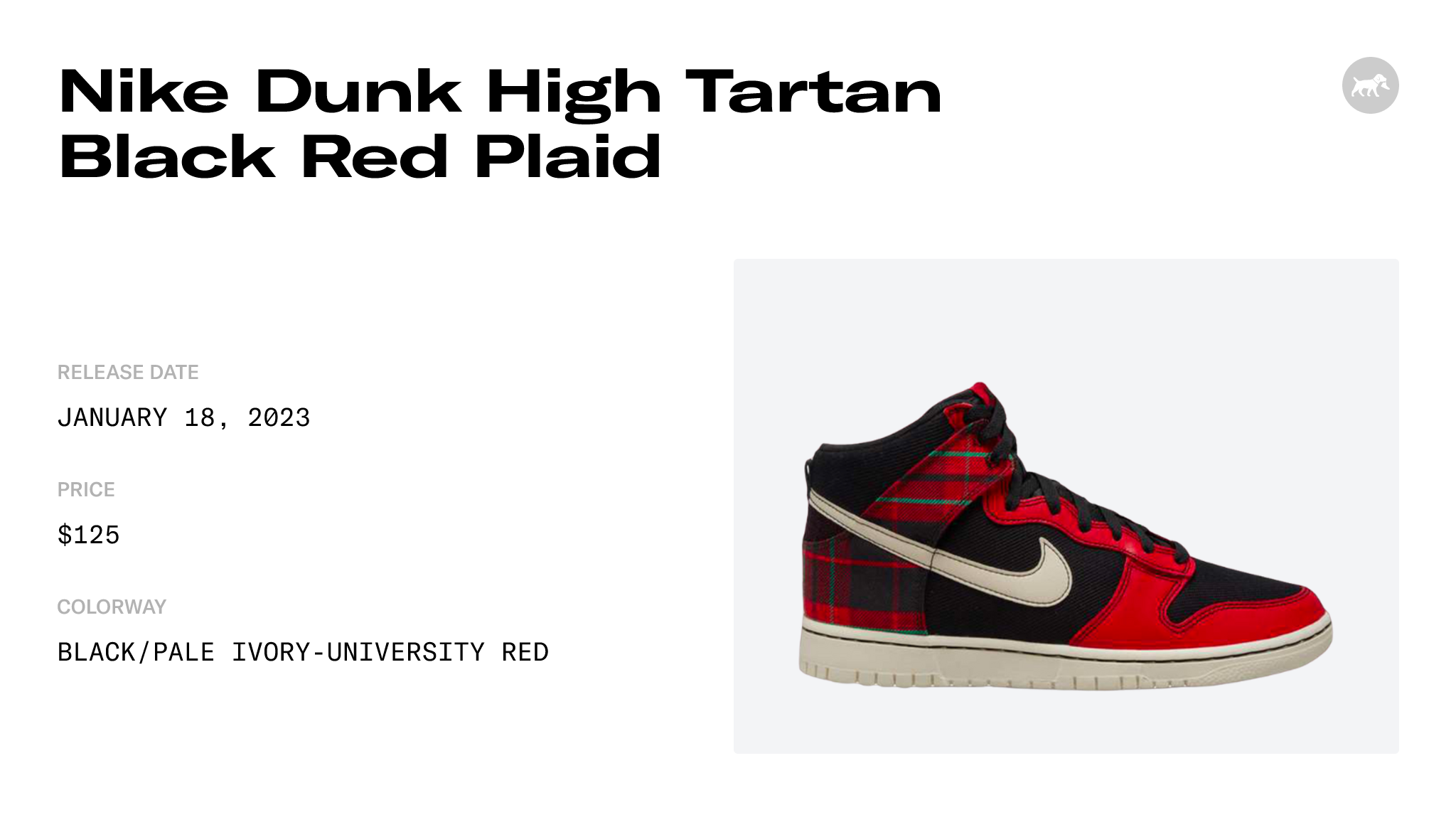 Nike Dunk High Tartan Black Red Plaid - DV0826-001