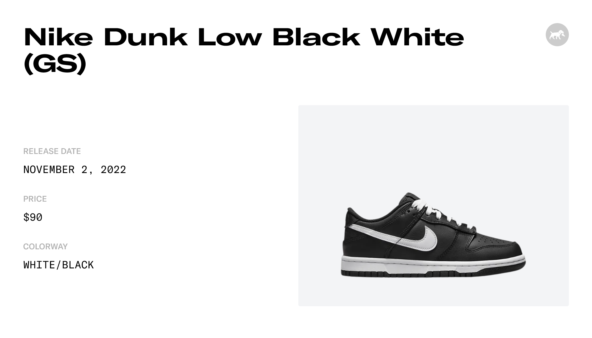 Nike Dunk Low Black White (GS) - DH9765-002 Raffles & Where to Buy