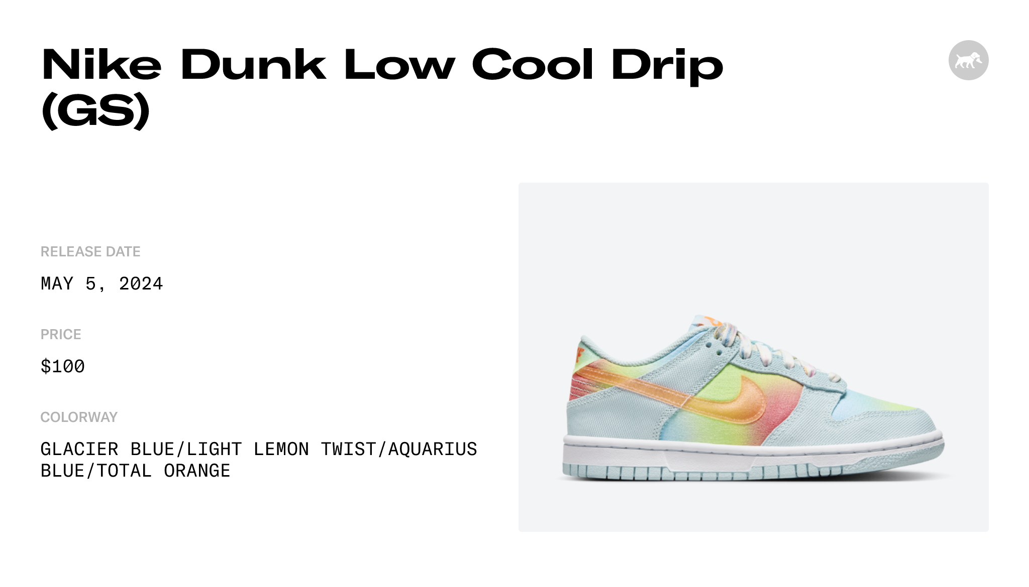 Nike Dunk Low Cool Drip (GS) - HF4797-474 Raffles & Where to Buy
