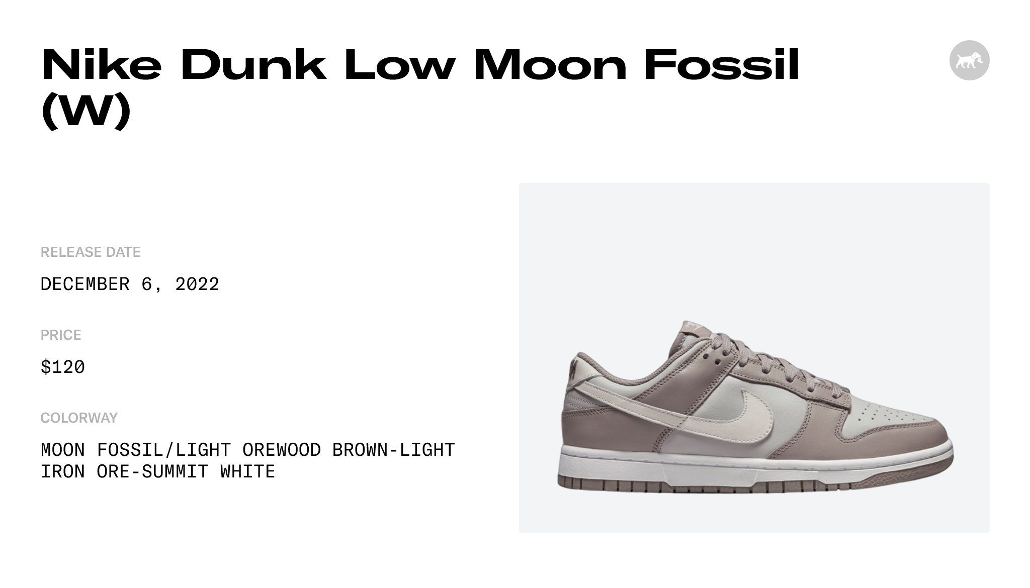 Nike Dunk Low Moon Fossil (W) - FD0792-001 Raffles & Where to Buy