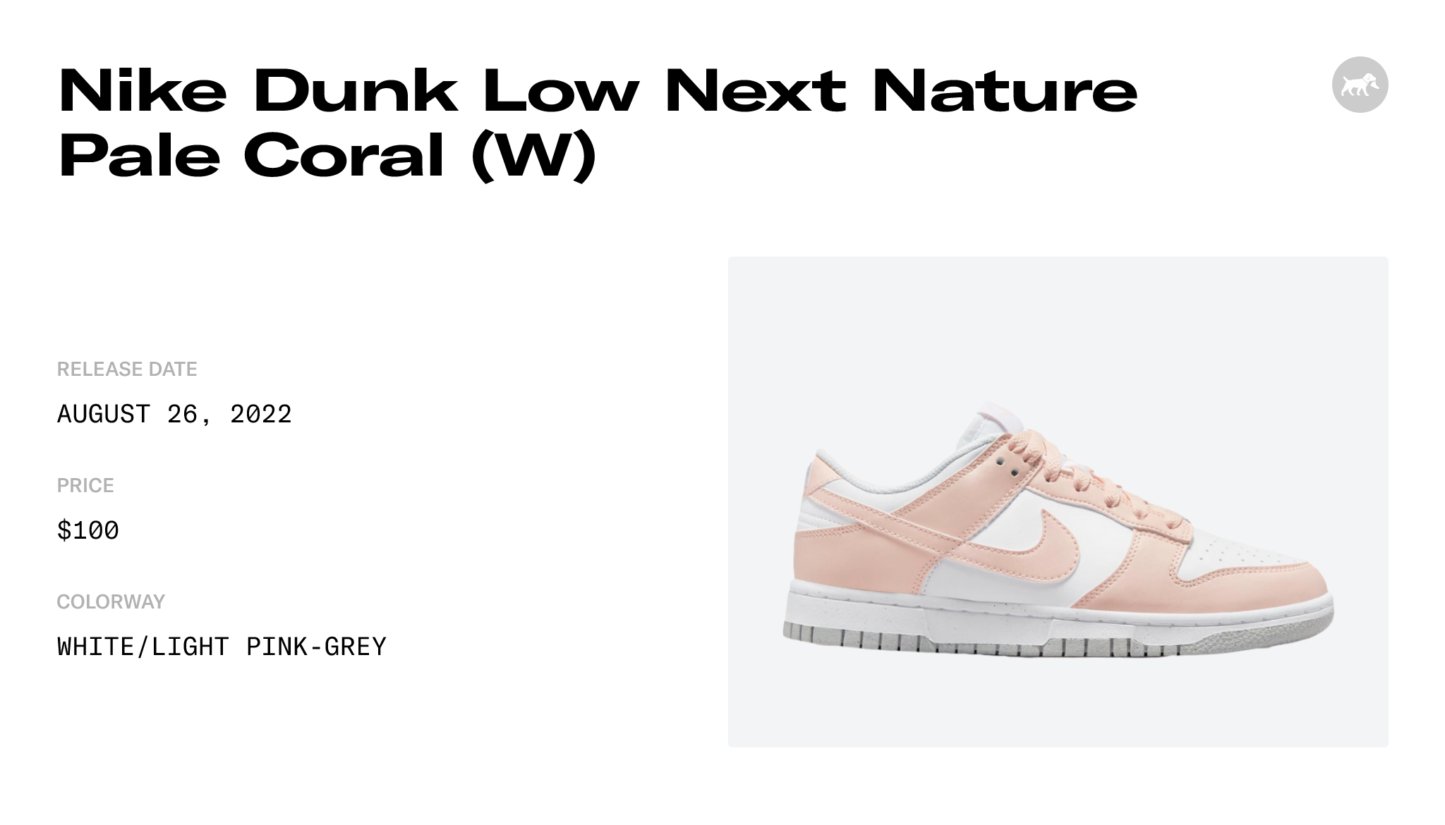 Nike Dunk Low Next Nature Pale Coral (W) - DD1873-100