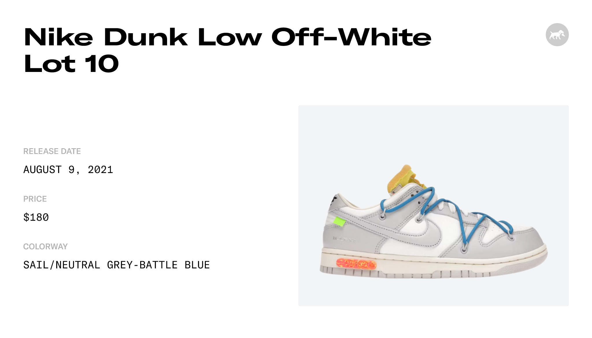Nike Dunk Low Off-White Lot 10 - DM1602-112 Raffles & Where to Buy
