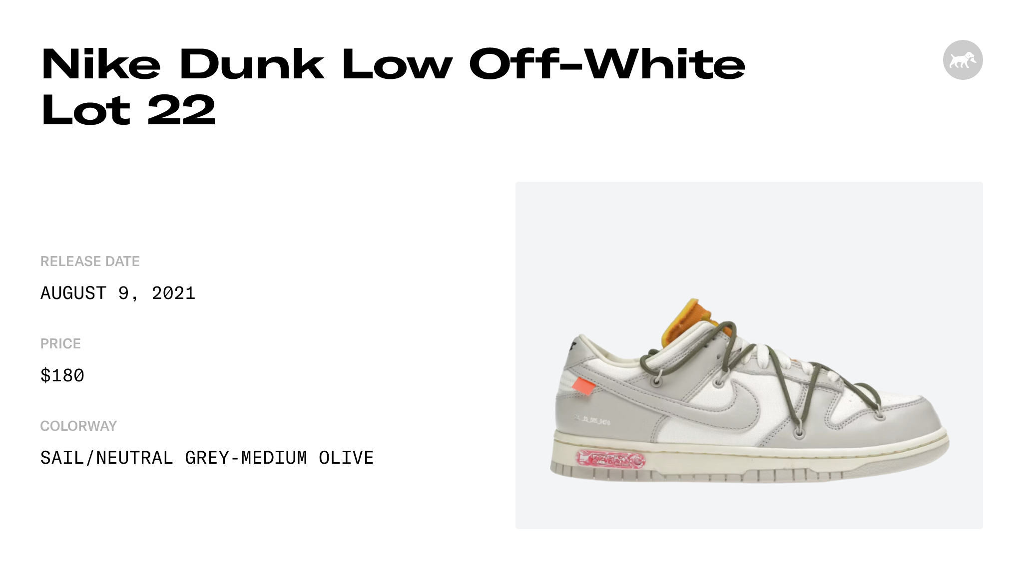 Nike Dunk Low Off-White Lot 22 - DM1602-124 Raffles & Where to Buy