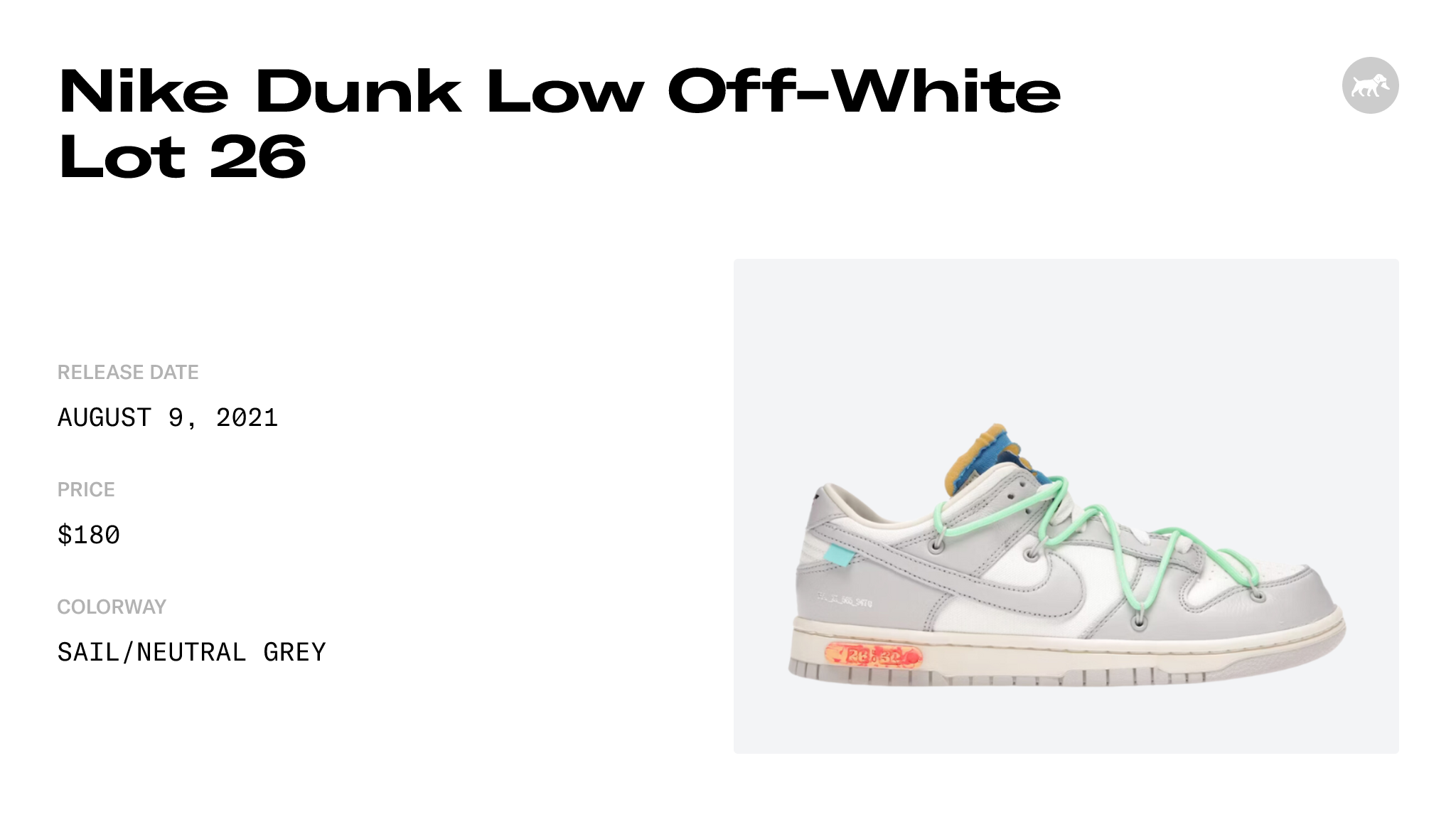Nike Dunk Low Off-White Lot 26 - DM1602-116 Raffles & Where to Buy