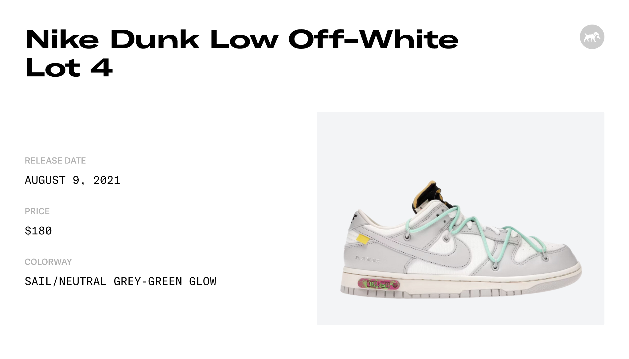 Nike Dunk Low Off-White Lot 4 - DM1602-114 Raffles & Where to Buy