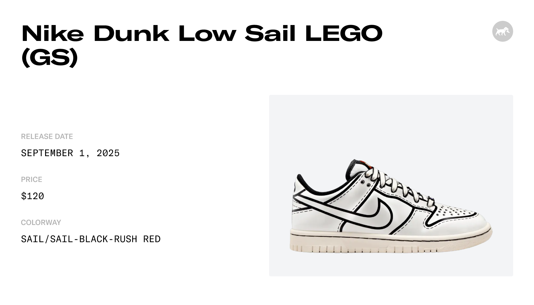 Nike Dunk Low Sail LEGO (GS) - IF2117-100 Raffles & Where to Buy