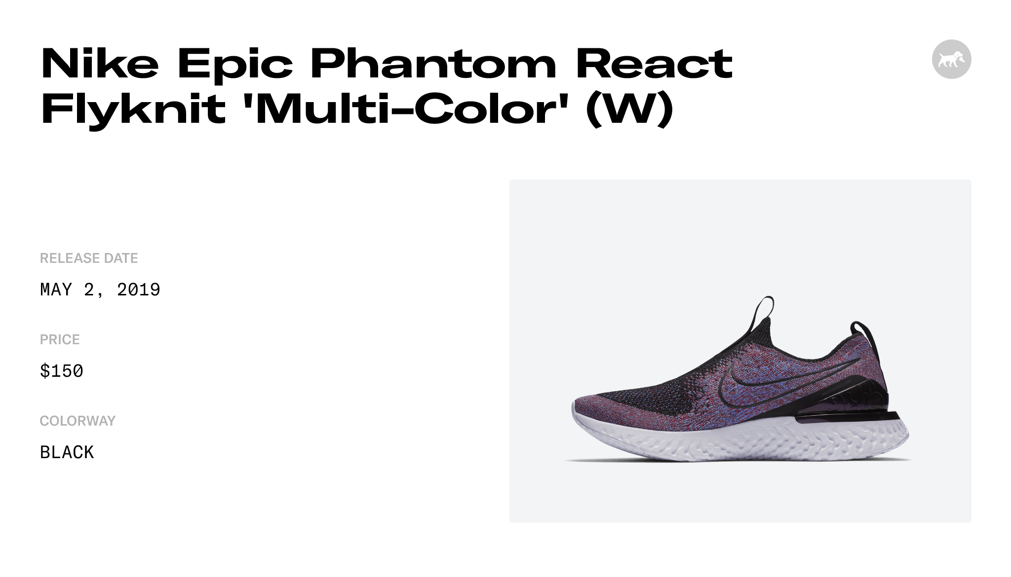 Nike Epic Phantom React Flyknit 'Multi-Color' (W) - BV0415-002 Release Info