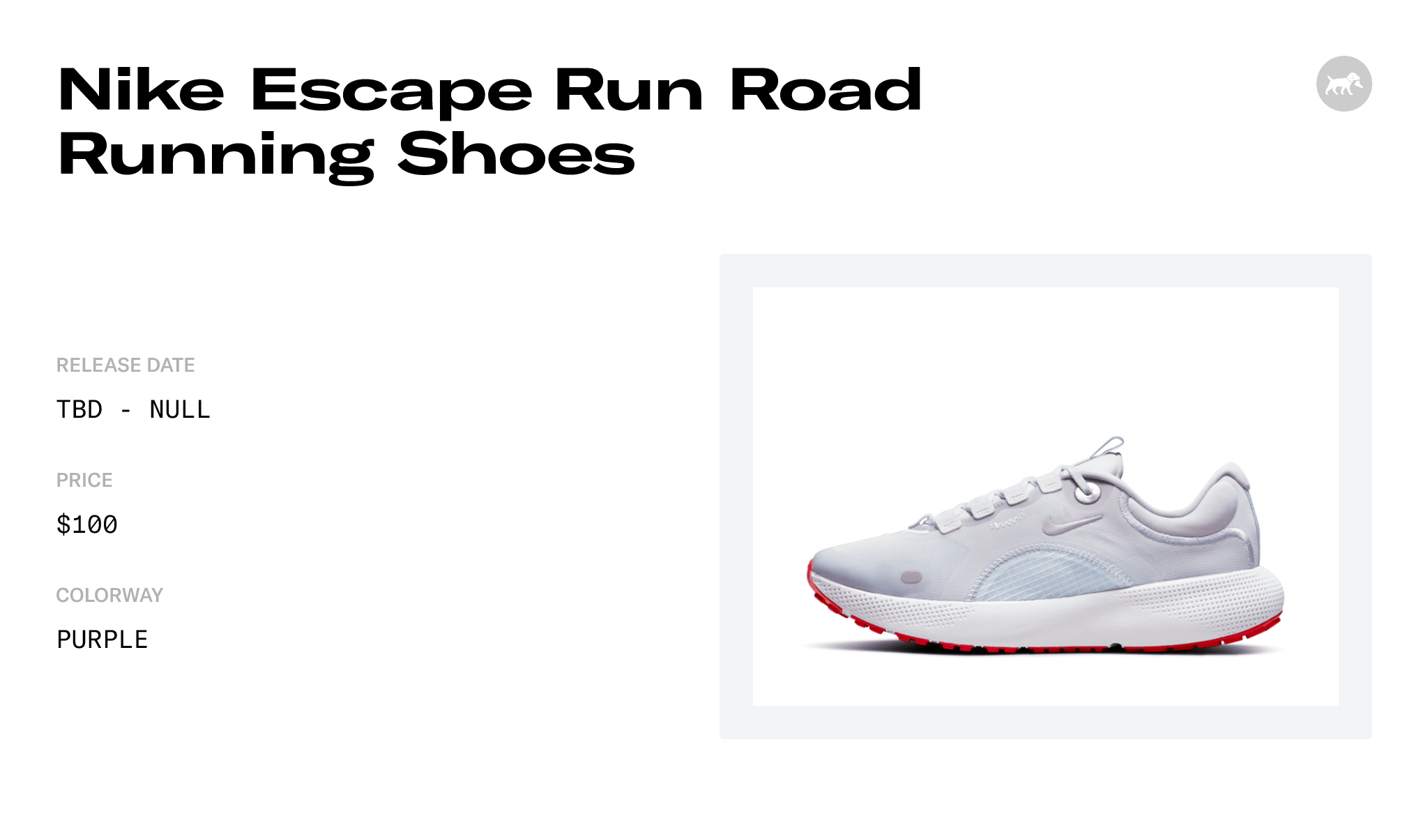 Nike Escape Run Road Running Shoes - CV3817-501 Release Info