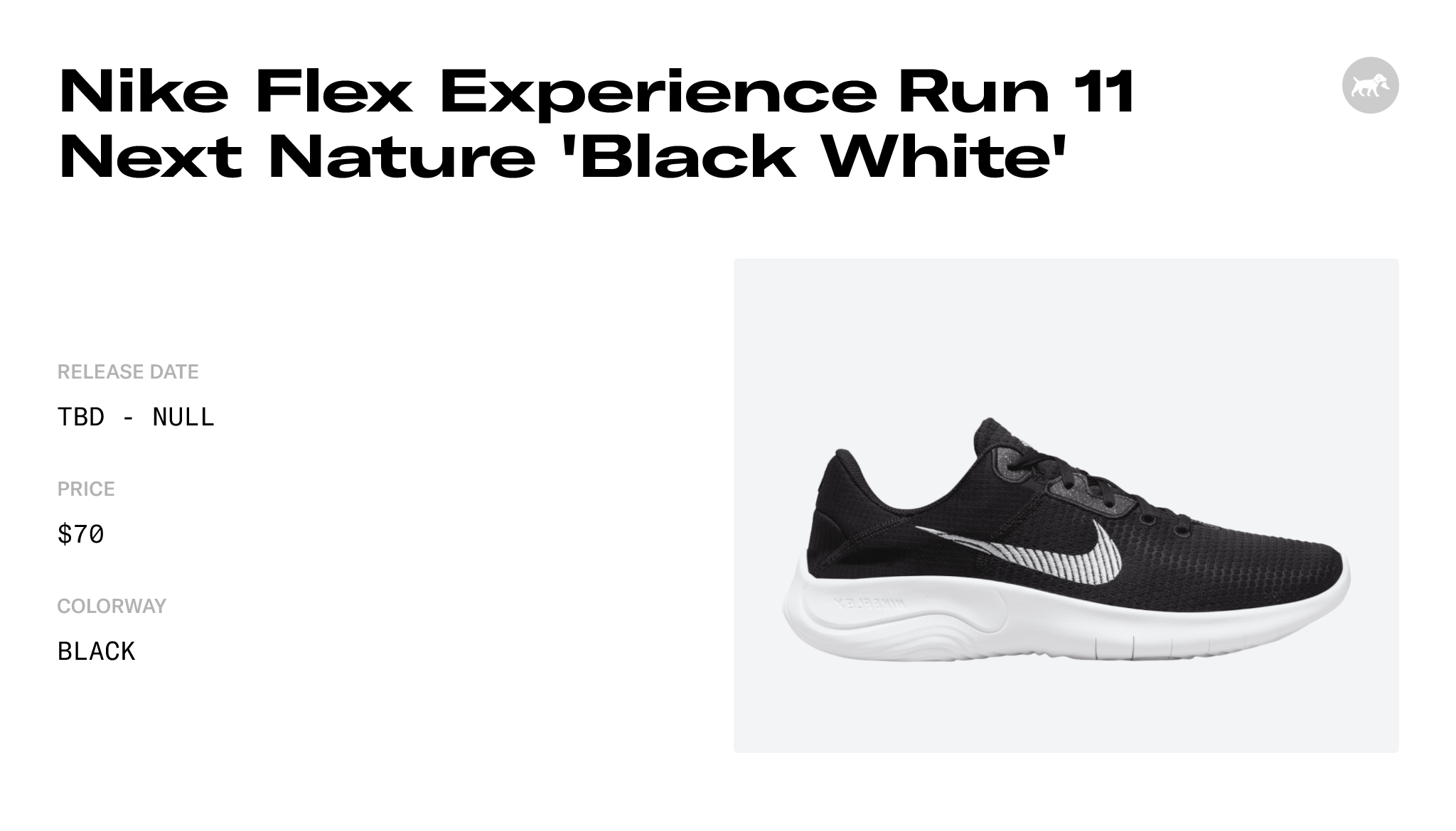 Nike Flex Experience Run 11 Next Nature 'Black White' - DD9284-001 ...