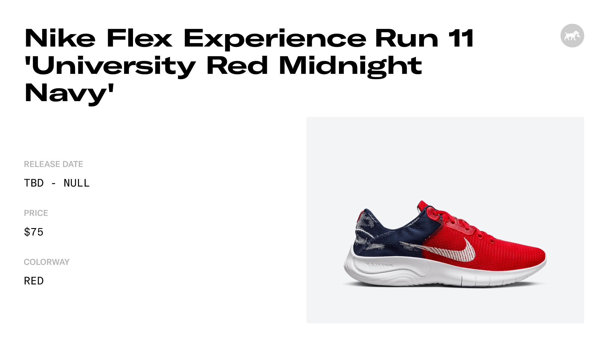 Nike Flex Experience Run 11 'University Red Midnight Navy' - DD9284-601 ...