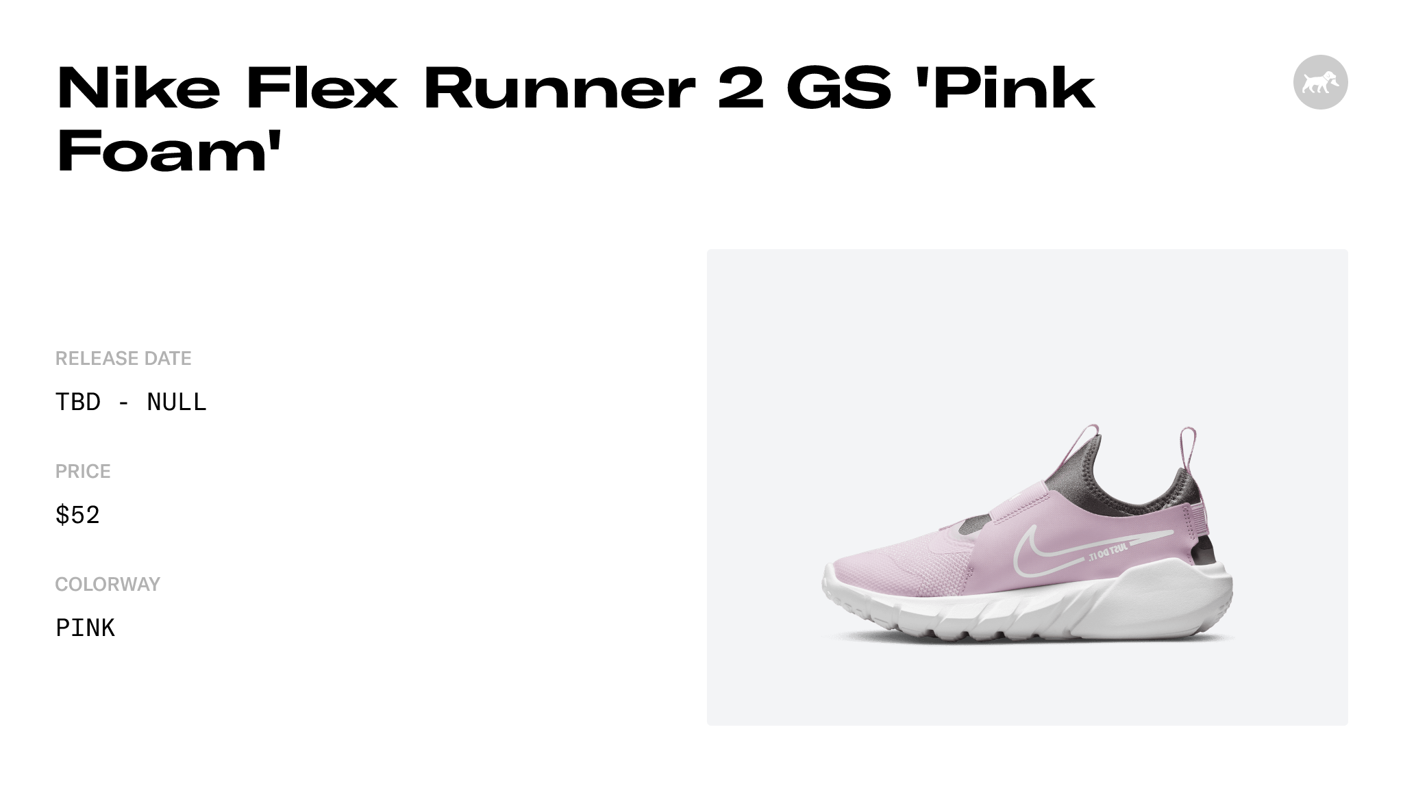 Nike Flex Runner 2 GS 'Pink Foam' - DJ6038-600 Release Info