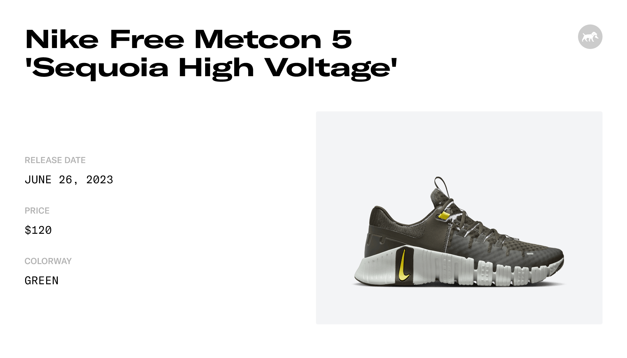 Nike Free Metcon 5 'Sequoia High Voltage' - DV3949-300