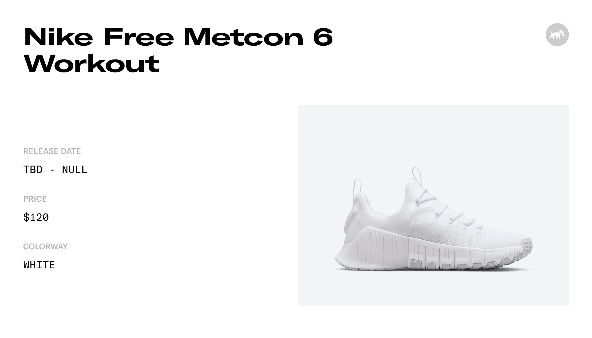 Nike Free Metcon 6 Workout - FJ7126-101 Release Info