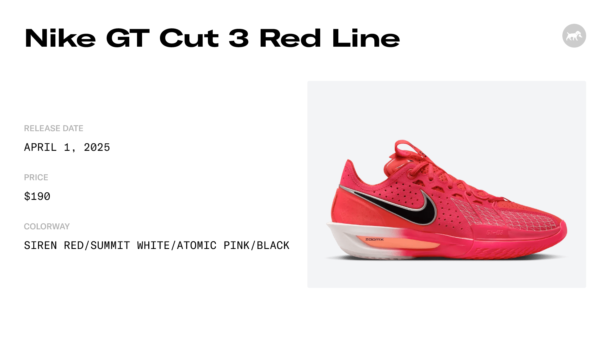 Nike GT Cut 3 Red Line - DV2913-602 Raffles & Where to Buy
