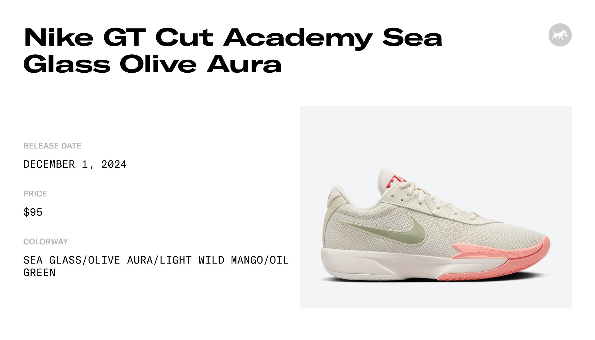 Nike GT Cut Academy Sea Glass Olive Aura - FB2599-007