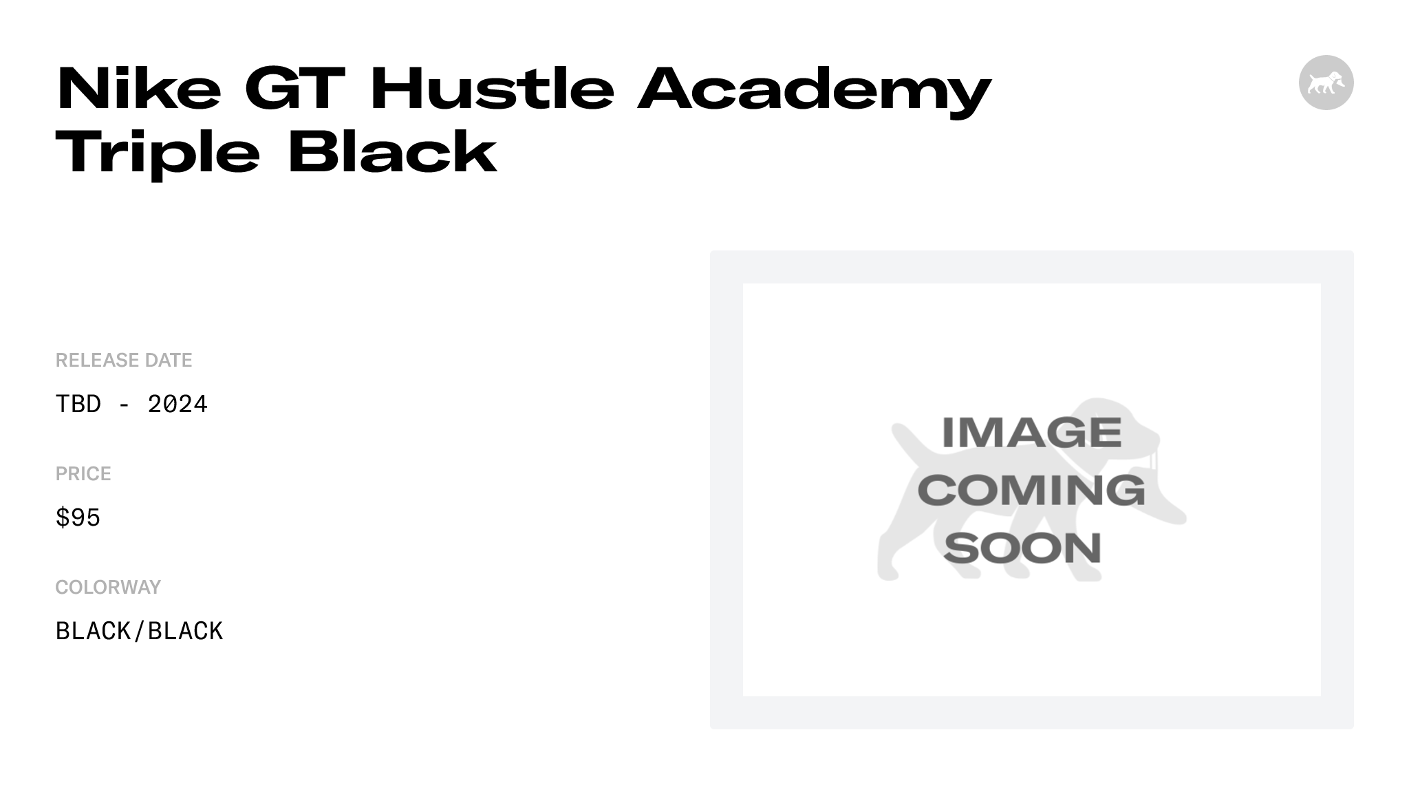 Nike GT Hustle Academy Triple Black - FJ7791-001 Release Info