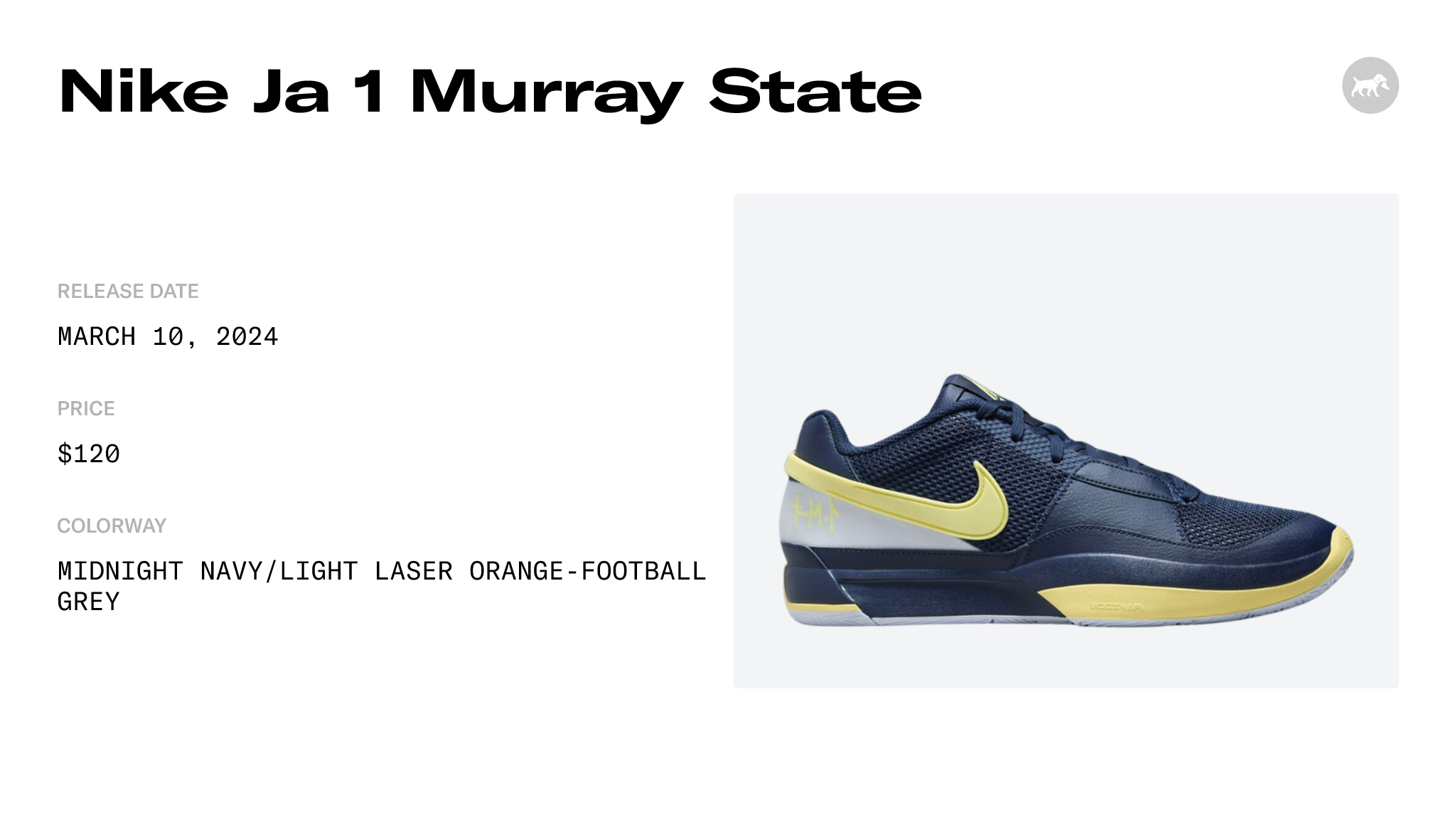 Nike Ja 1 Murray State - FQ4796-402 Raffles & Where to Buy