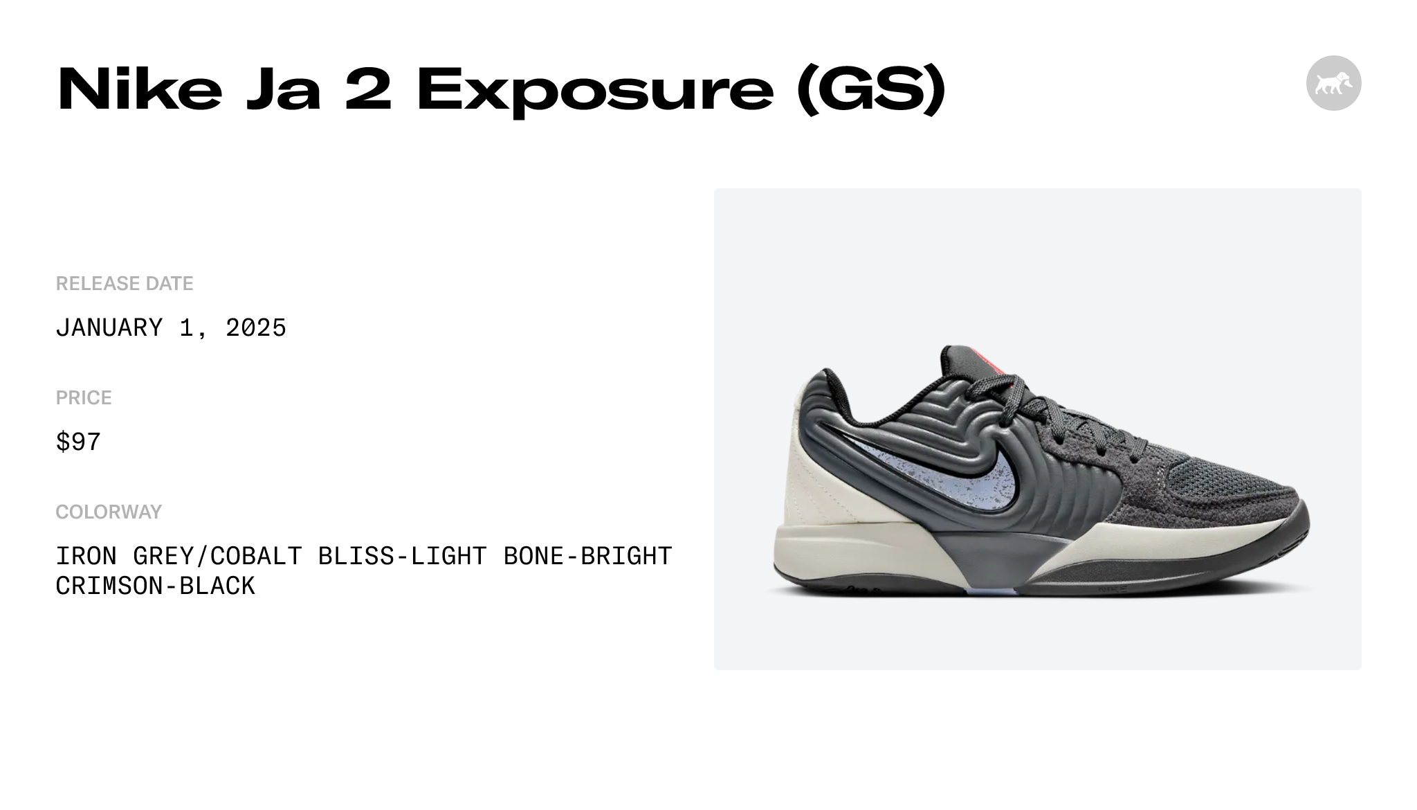 Nike Ja 2 Exposure (GS) - FV5633-003 Raffles & Where to Buy