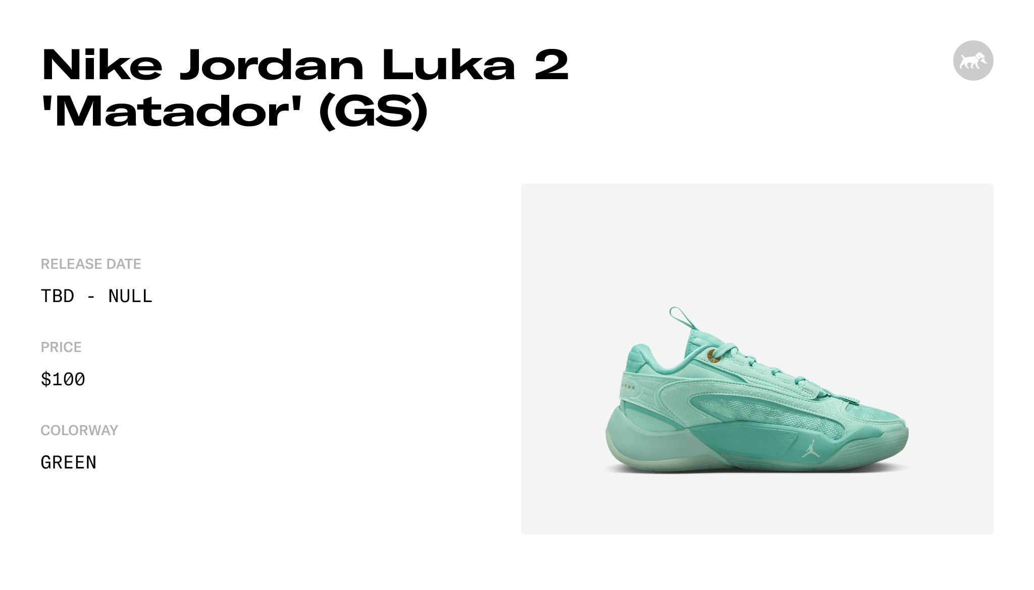 Nike Jordan Luka 2 'Matador' (GS) - DZ3498-300 Release Info