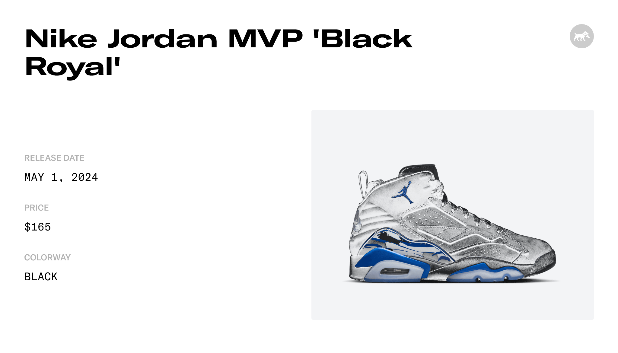 Nike Jordan MVP 'Black Royal' - DZ4475-041 Release Info