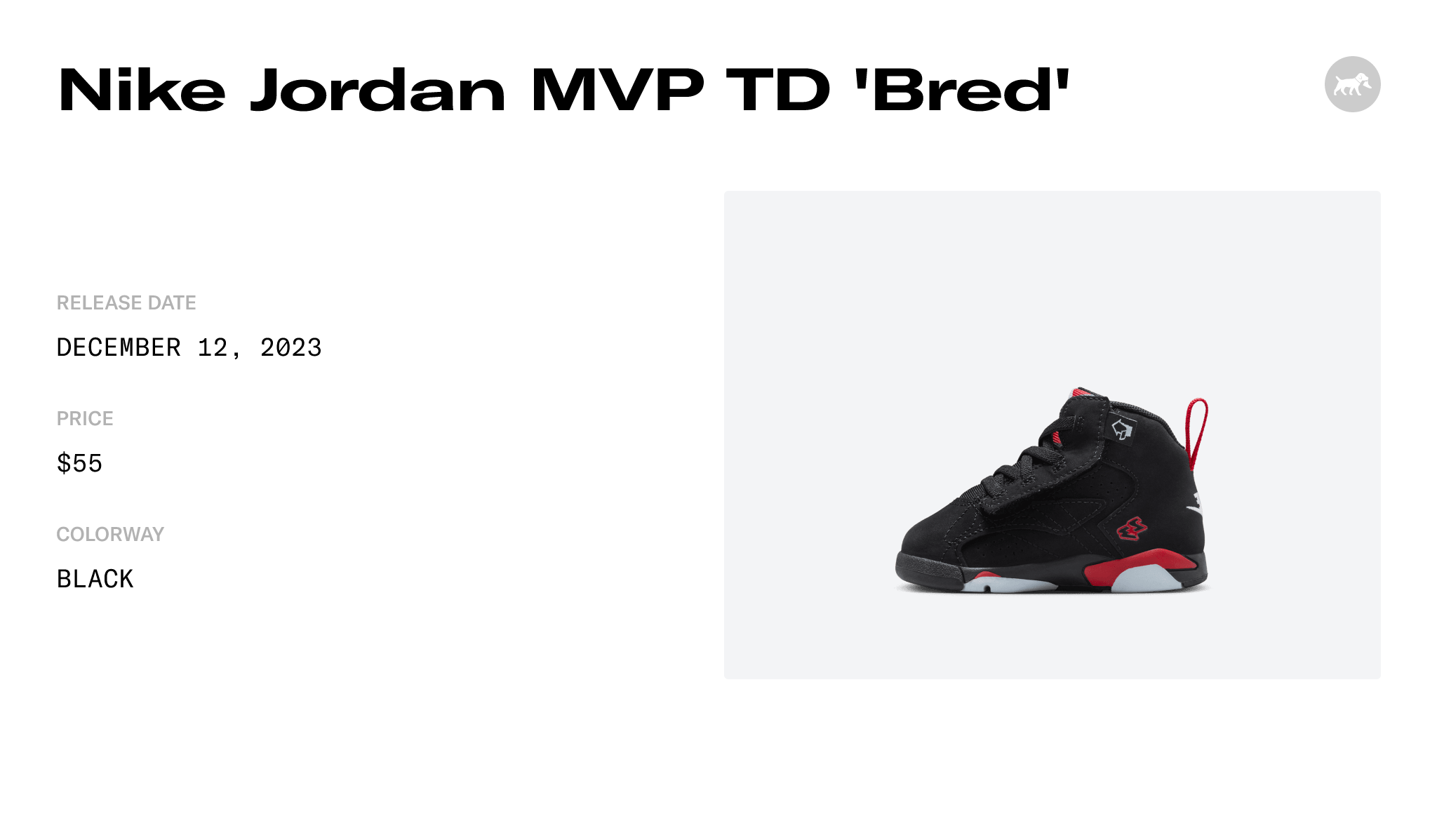 Nike Jordan MVP TD 'Bred' - DZ5576-061 Release Info