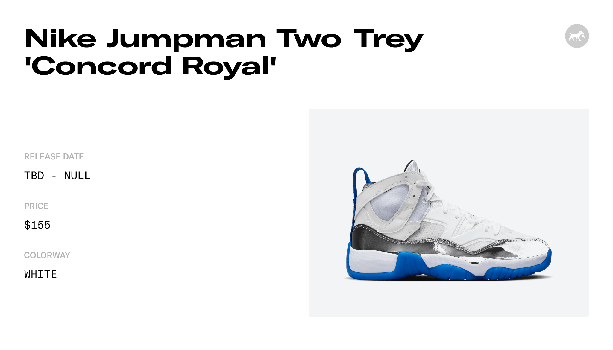 Nike Jumpman Two Trey 'Concord Royal' - DO1925-140 Release Info
