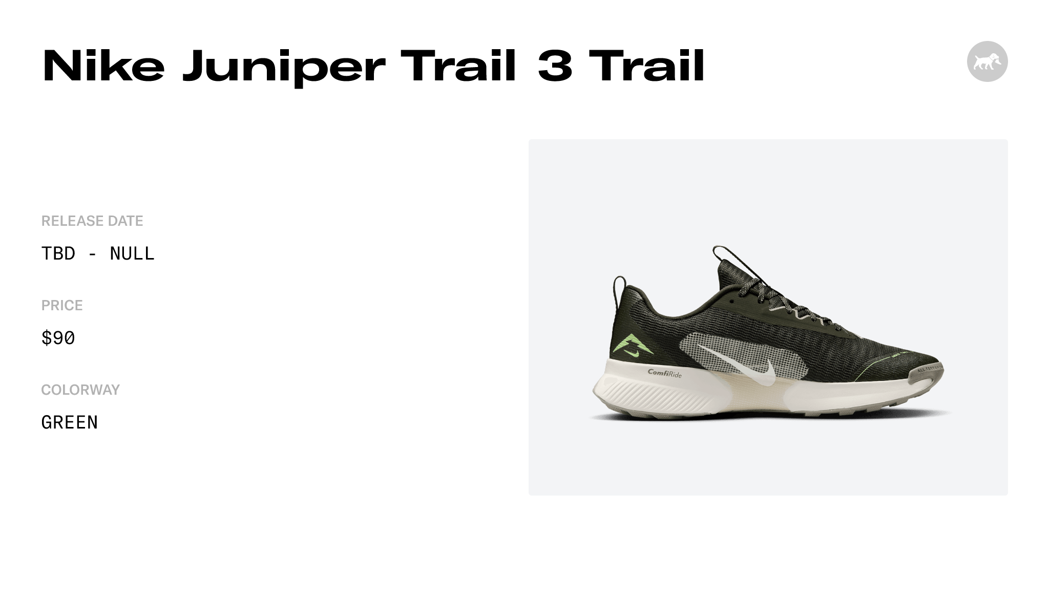 Nike Juniper Trail 3 Trail - FQ0904-301 Release Info