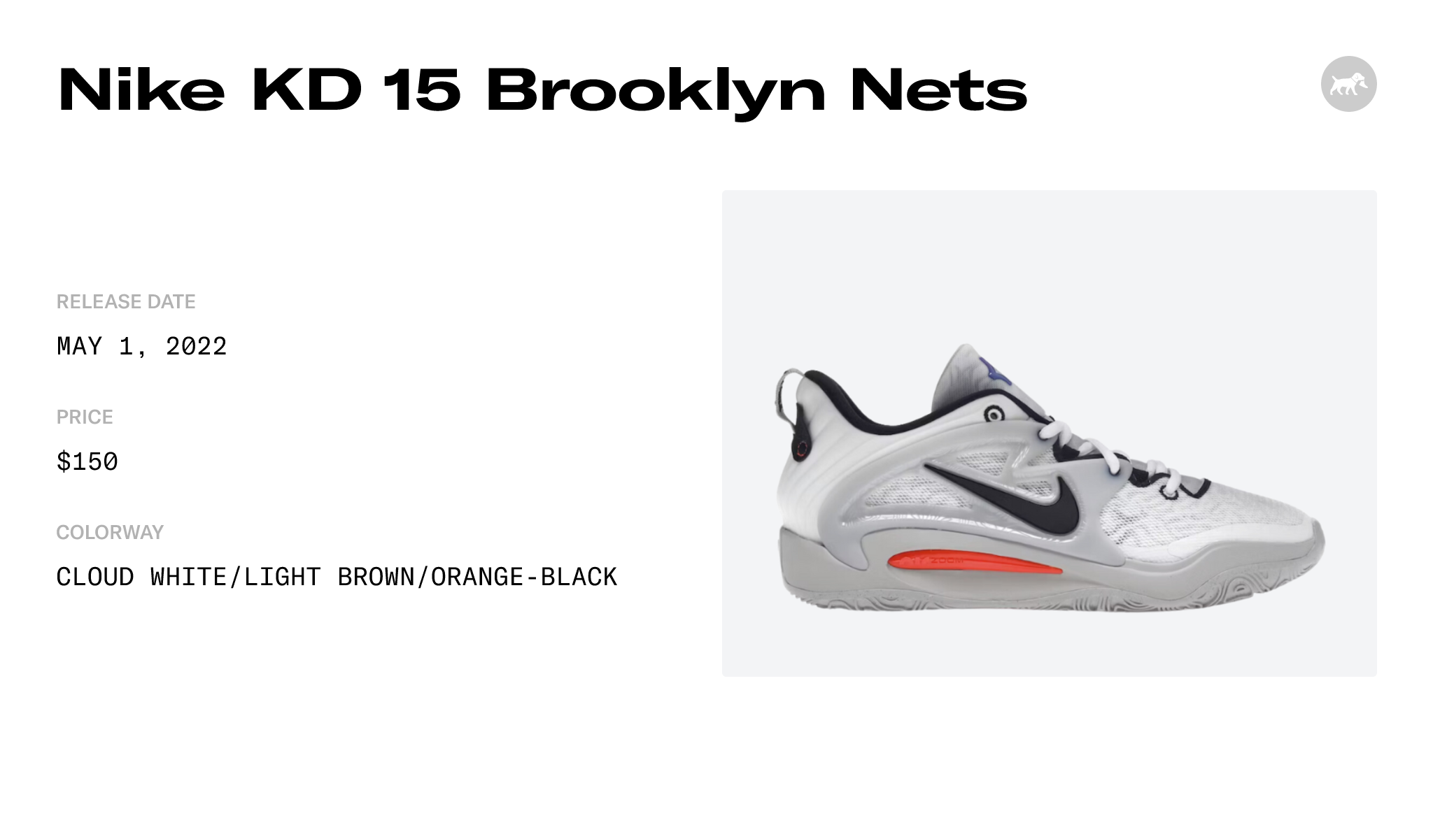 Nike KD 15 Brooklyn Nets - DC1975-100 Raffles & Where to Buy