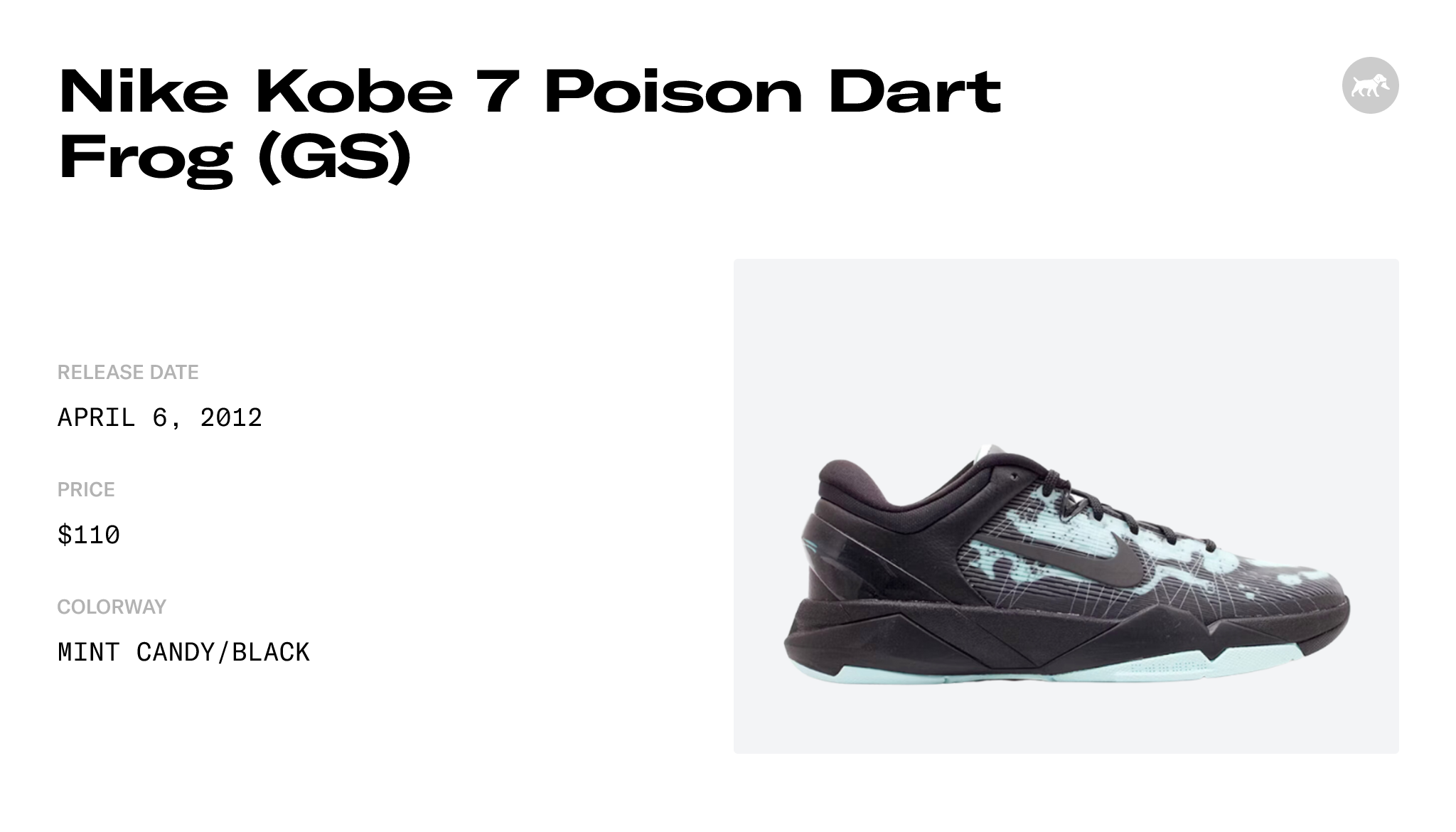 Nike Kobe 7 Poison Dart Frog (GS) - 505399-300 Raffles & Where to Buy