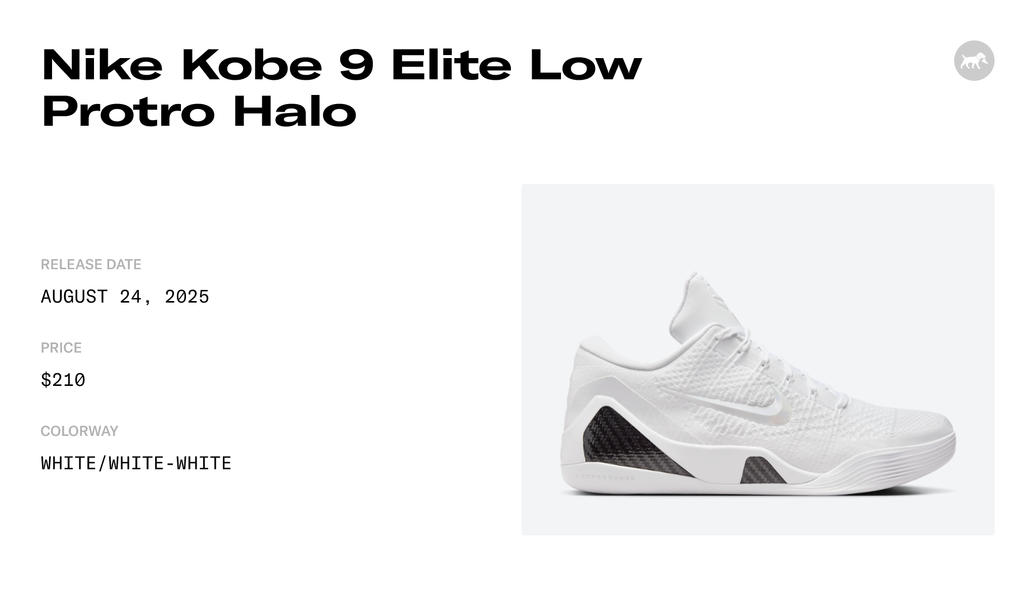 Nike Kobe 9 Elite Low Protro Halo - FZ7334-100 Raffles & Where to Buy