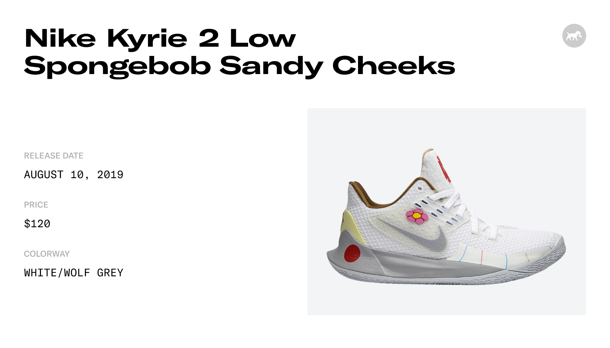 Nike Kyrie 2 Low Spongebob Sandy Cheeks - CJ6953-100