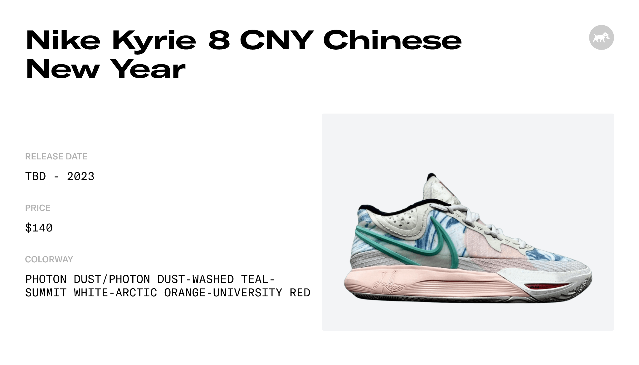 Nike Kyrie 8 CNY Chinese New Year - FJ3657-001 Release Info