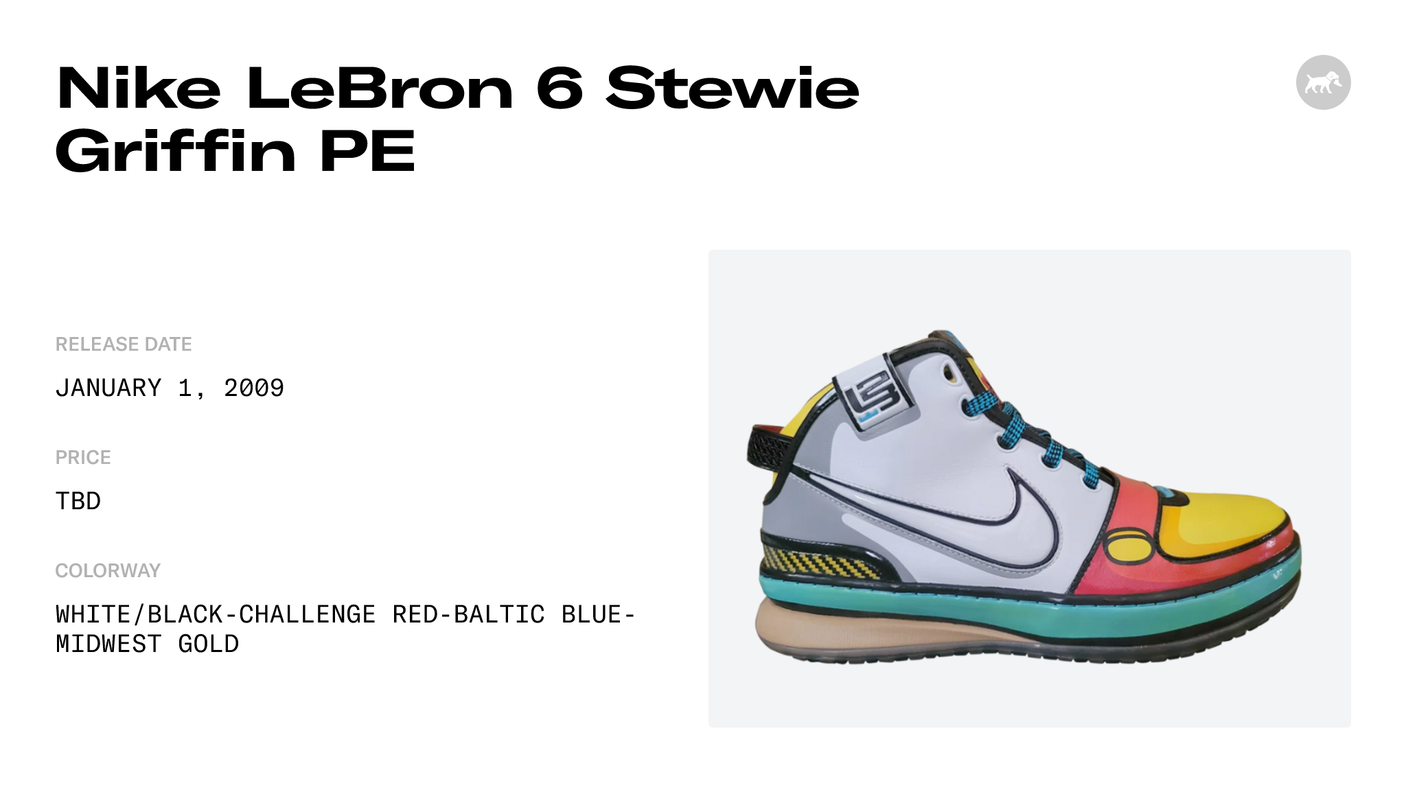 Nike LeBron 6 Stewie Griffin PE - 150195 XC Raffles & Where to Buy