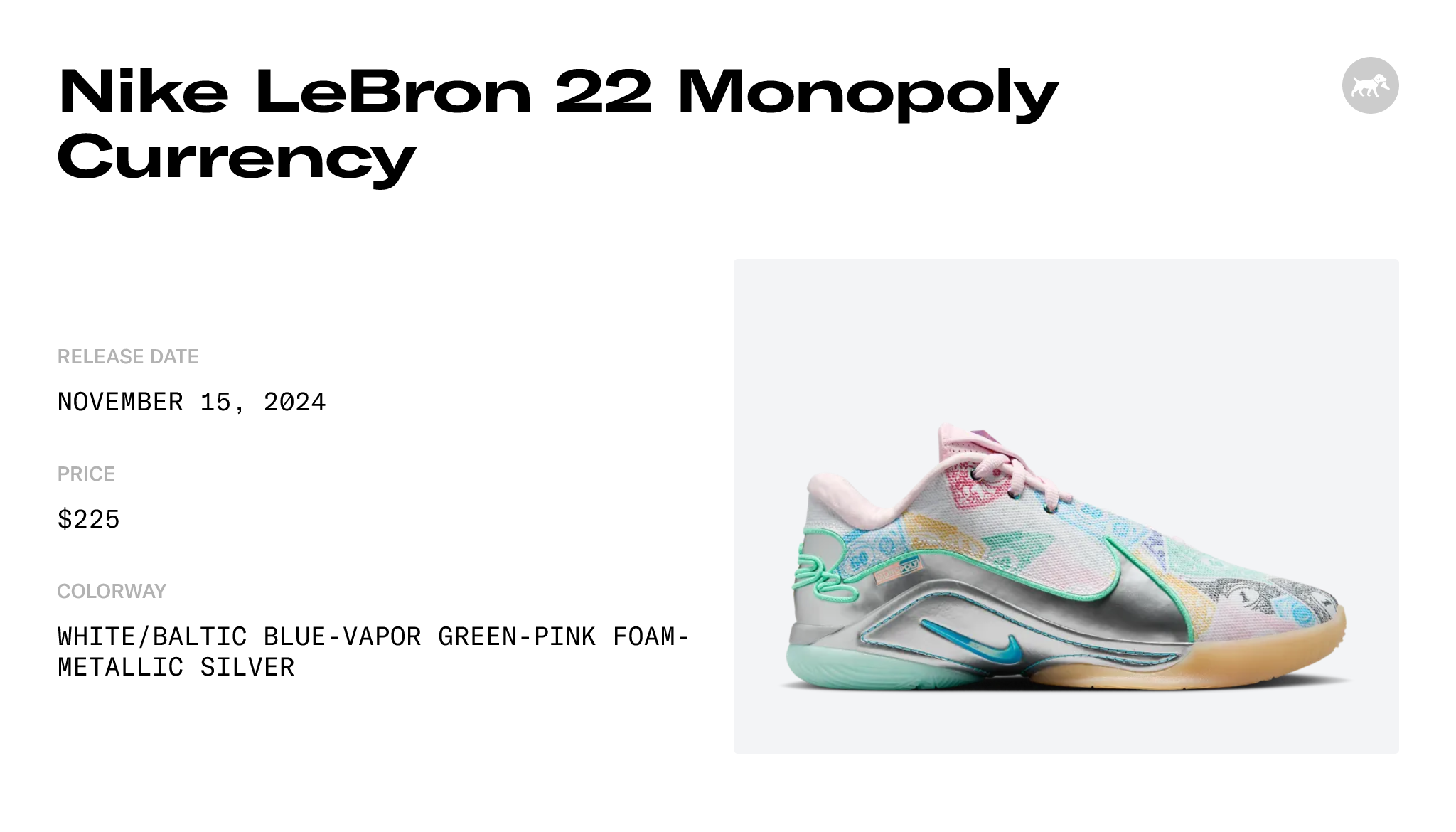 Nike LeBron 22 Monopoly Currency - FZ1099-100 Raffles & Where to Buy