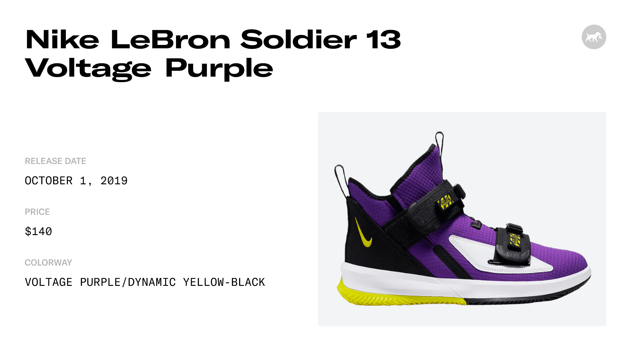 Nike LeBron Soldier 13 Voltage Purple - AR4225-500/AR4228-500