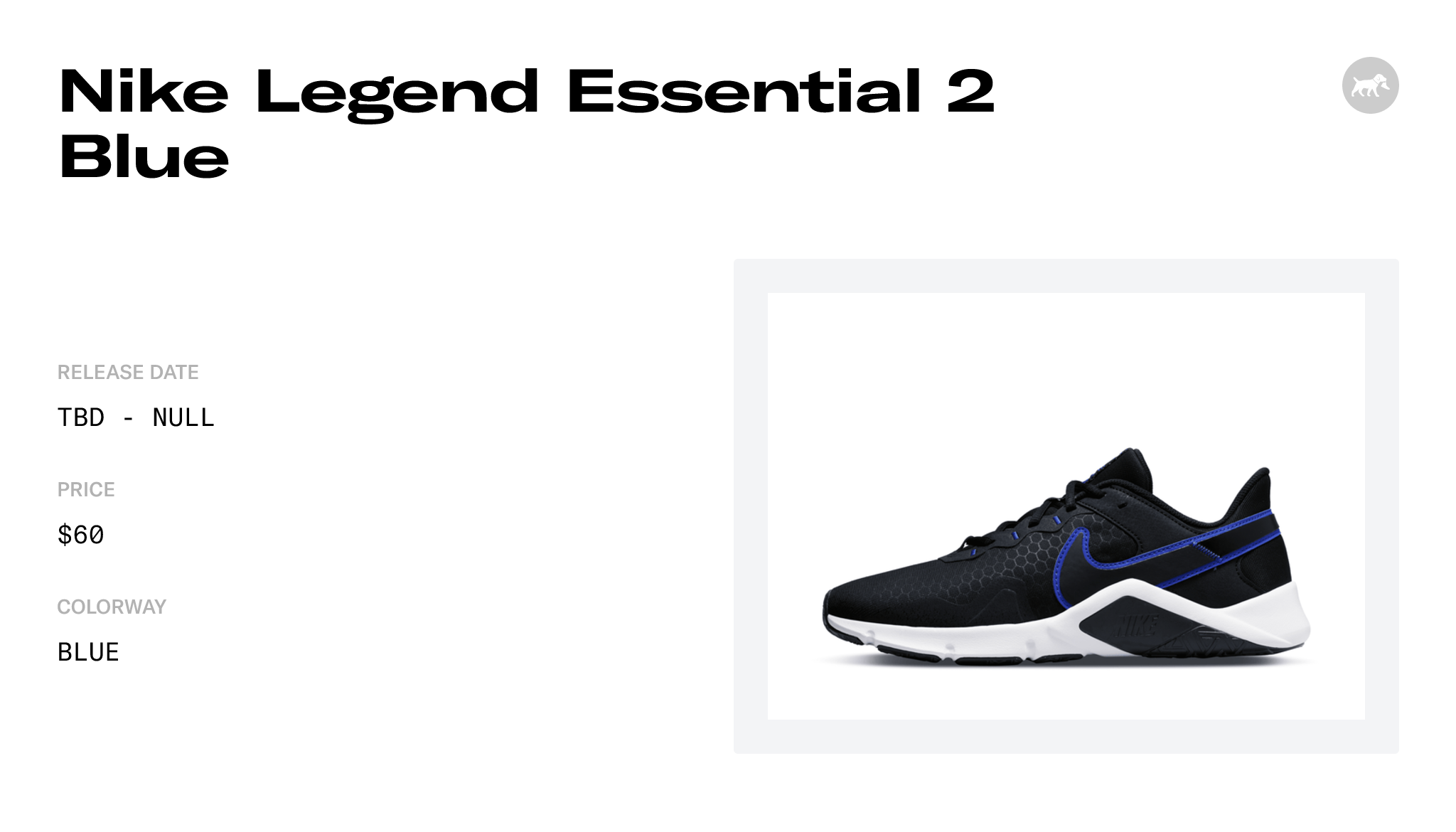 Nike Legend Essential 2 Blue - CQ9356-403 Release Info