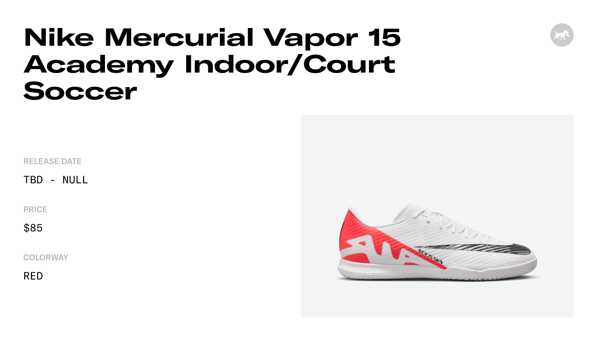 Nike Mercurial Vapor 15 Academy Indoor/Court Soccer - DJ5633-600 ...