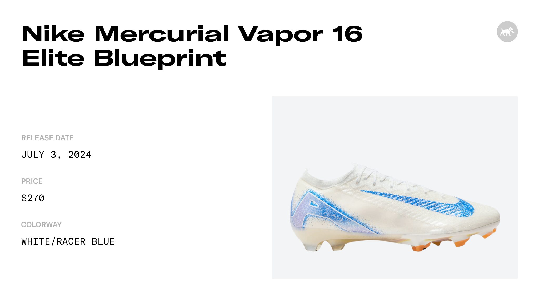 Nike Mercurial Vapor 16 Elite Blueprint - HJ4188-100