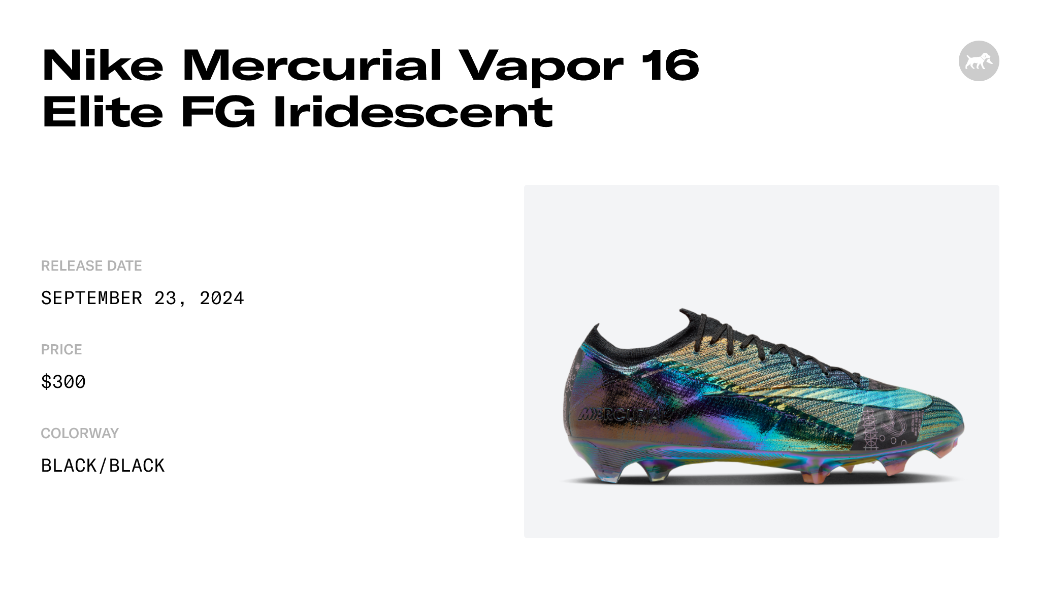 Nike Mercurial Vapor 16 Elite FG Iridescent - FQ8682-001