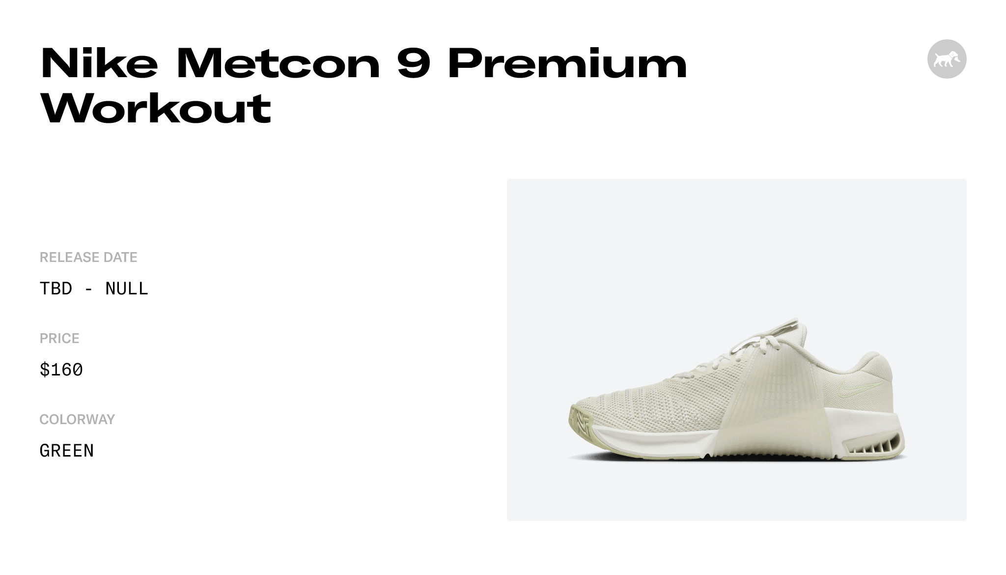 Nike Metcon 9 Premium Workout - FJ1571-001 Release Info