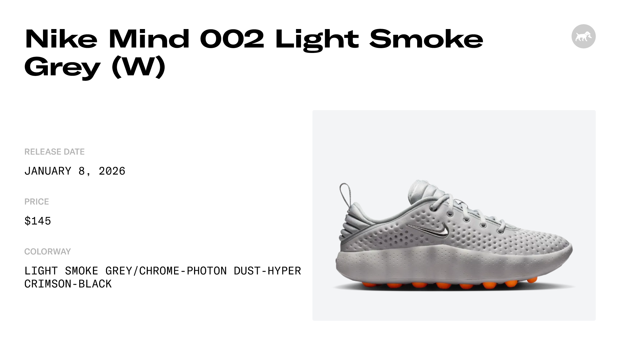 Nike Mind 002 Light Smoke Grey (W) - HQ4310-003 Release Info