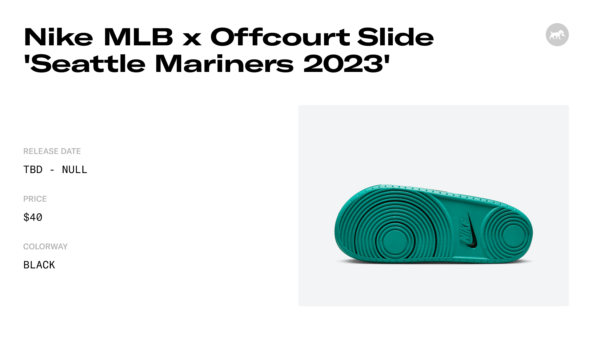 Nike MLB x Offcourt Slide 'Seattle Mariners 2023' - DH6985-002 Release Info