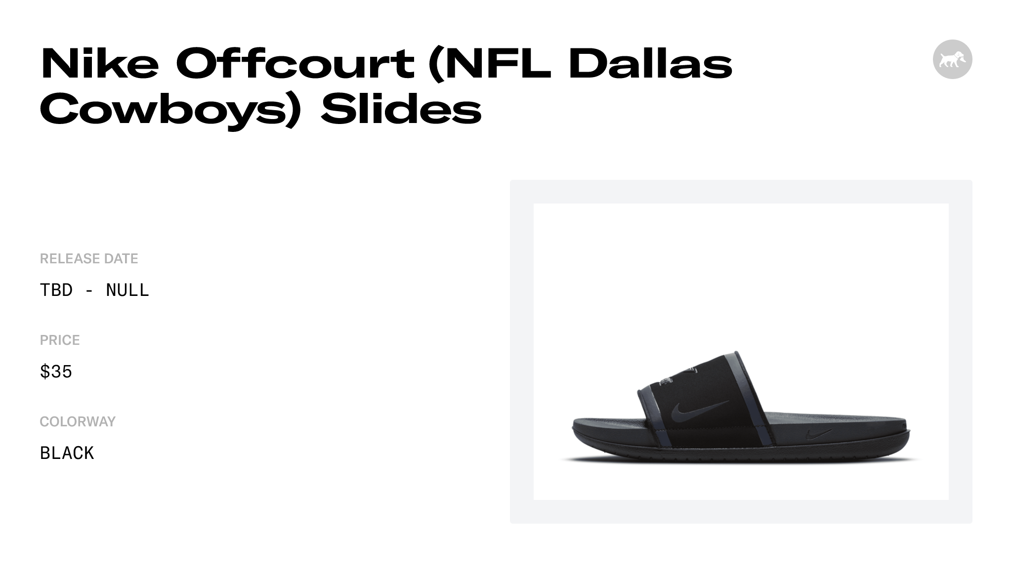 Nike Offcourt (NFL Dallas Cowboys) Slides - DD0519-001 Release Info