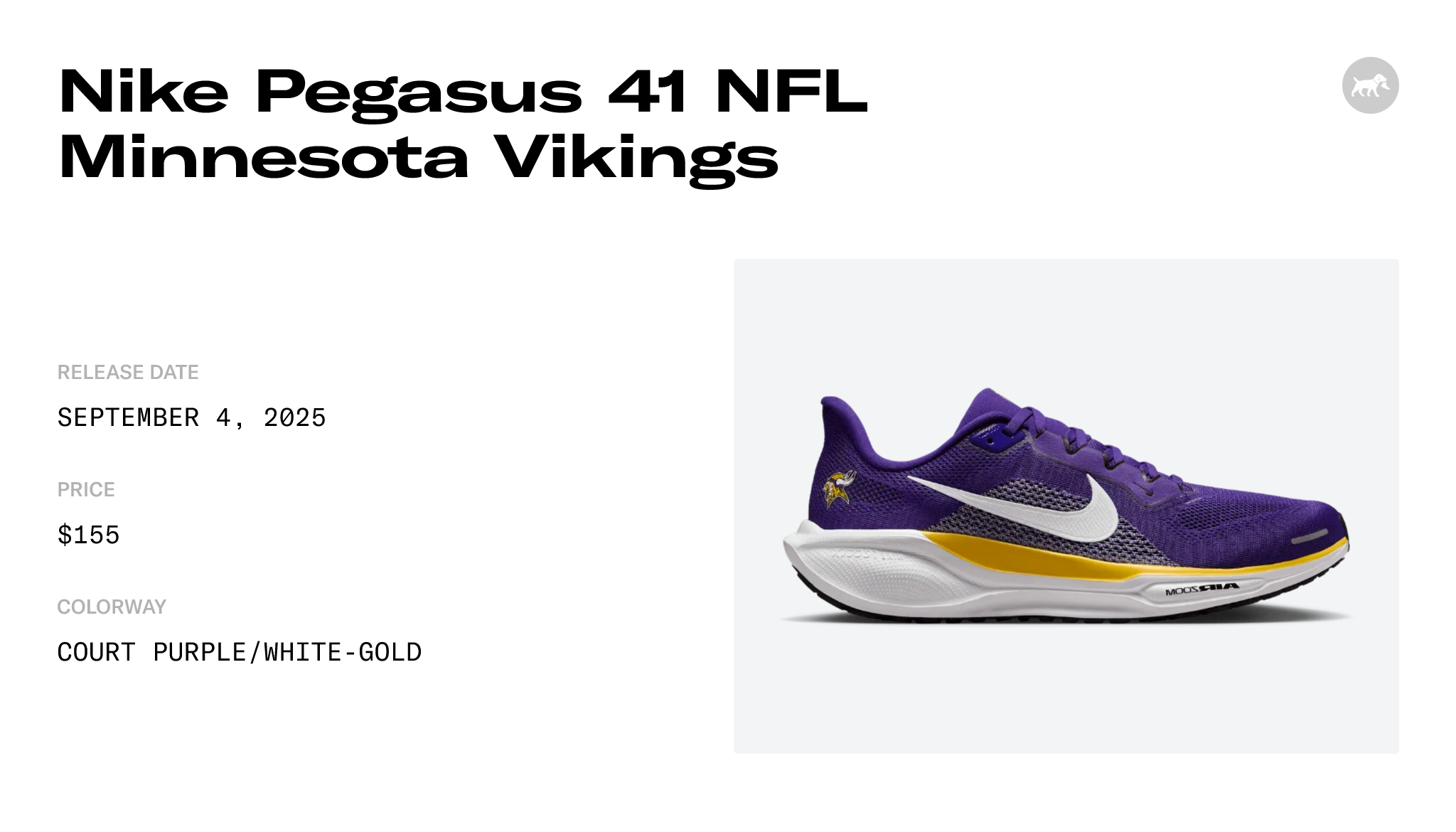 Nike Pegasus 41 NFL Minnesota Vikings - IB3188-500