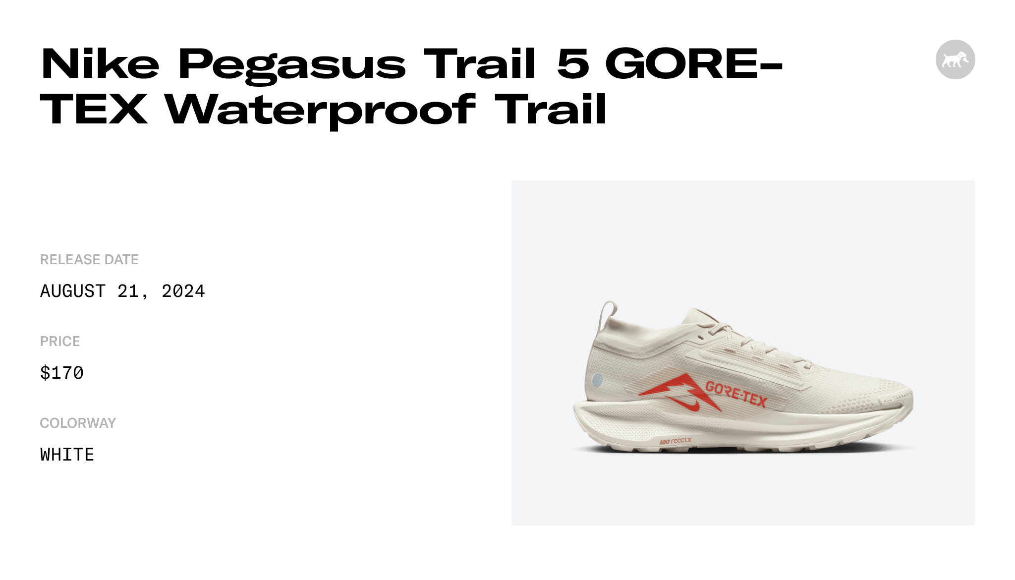 Nike Pegasus Trail 5 GORE-TEX Waterproof Trail - FQ0908-100