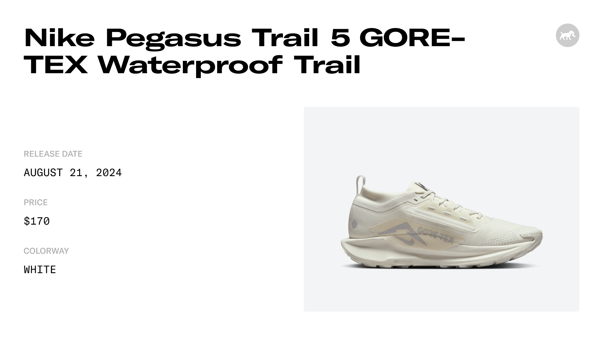 Nike Pegasus Trail 5 GORE-TEX Waterproof Trail - FQ0908-101